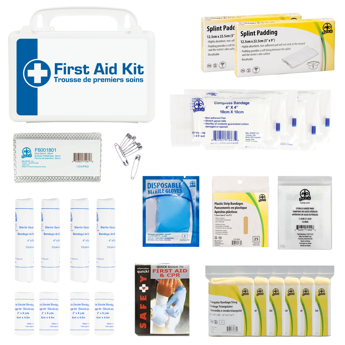 Ontario WSIB Level 1 P16 Plastic Bulk Kit — The Rag Factory