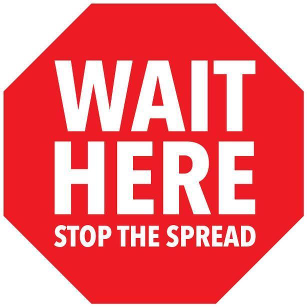 12" Stop Sign Floor Decals — The Rag Factory