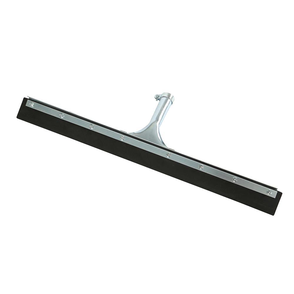 18" Straight Squeegee Black Rubber — The Rag Factory